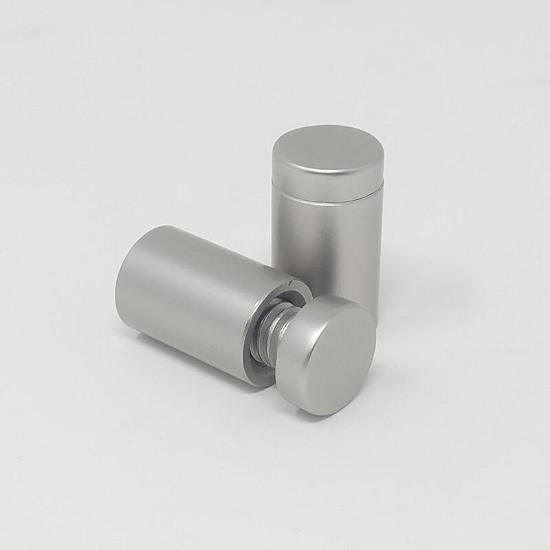 Silver Satin Threaded Standoffs – ∅ 13mm (1/2″) Projection 19mm (3/4 ...